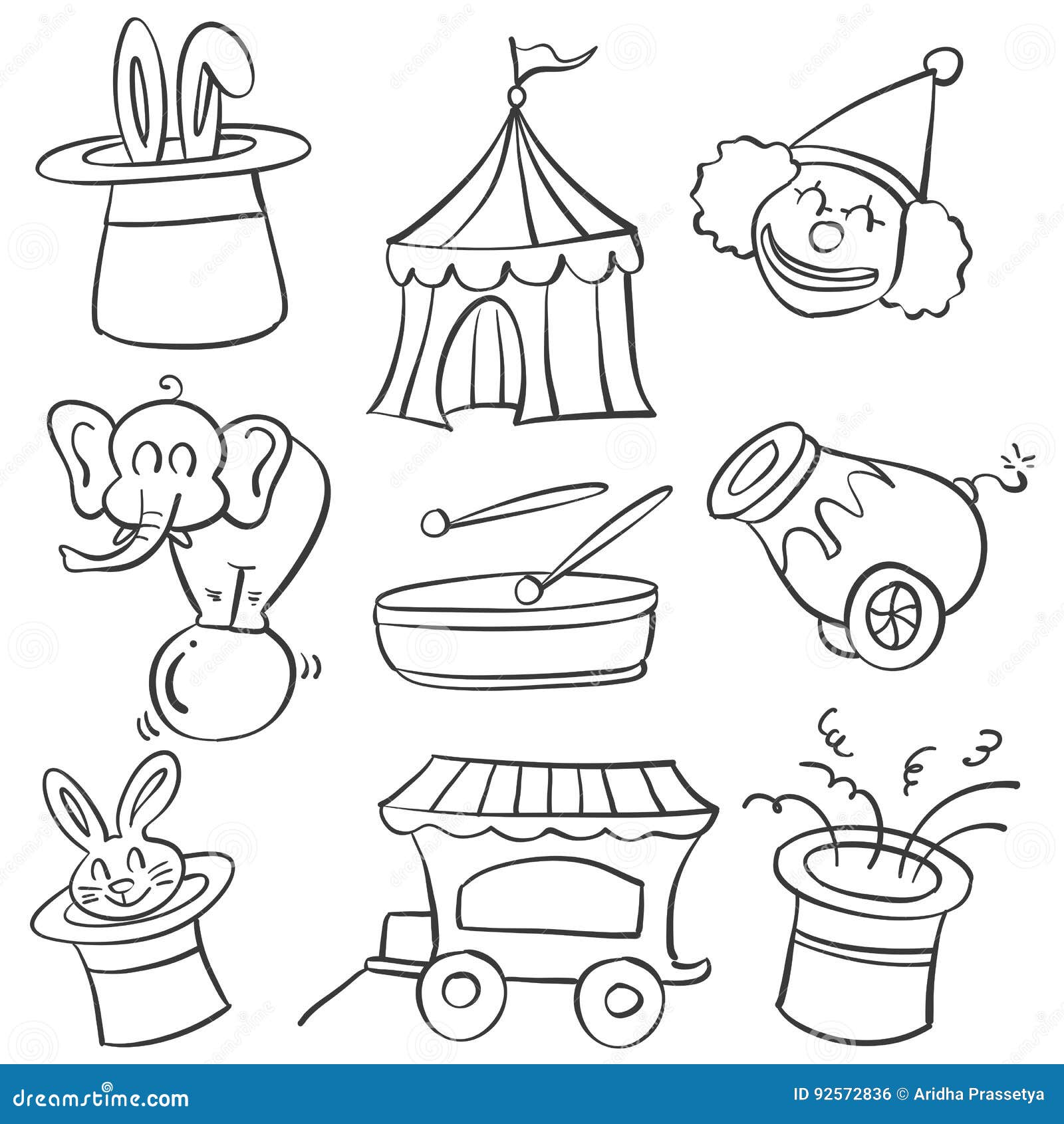 How To Draw Circus Clown, Step By Step Lesson For Kids Cartoon ...