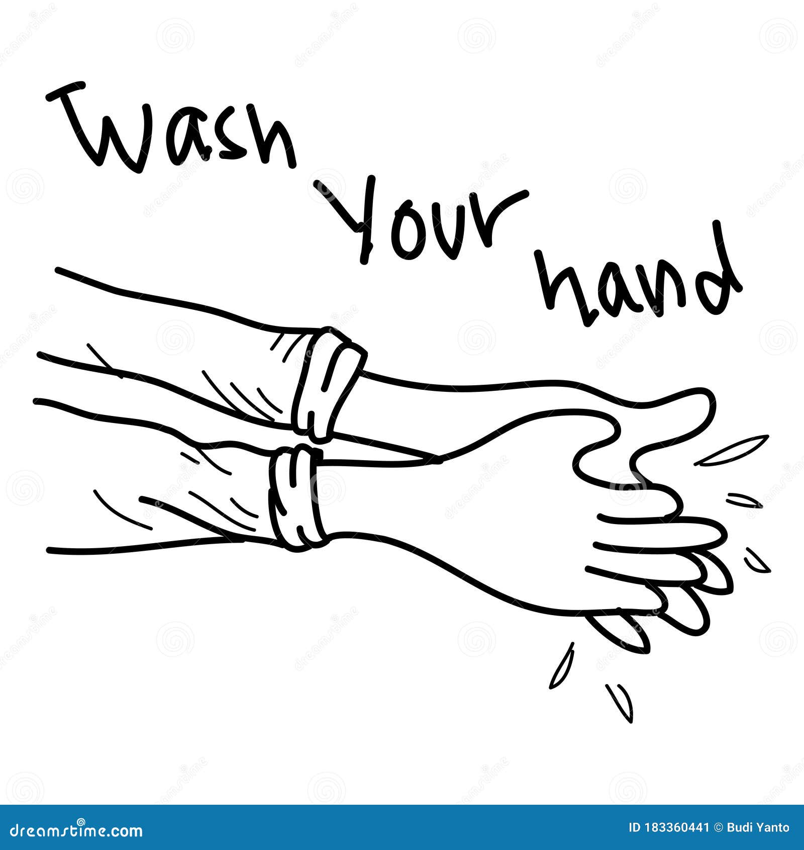 Doodle Hand Drawn of Hand Washing with Soap Icon Stock Vector ... Doodle Hand Drawn of Hand Washing with Soap Icon Stock Vector ...