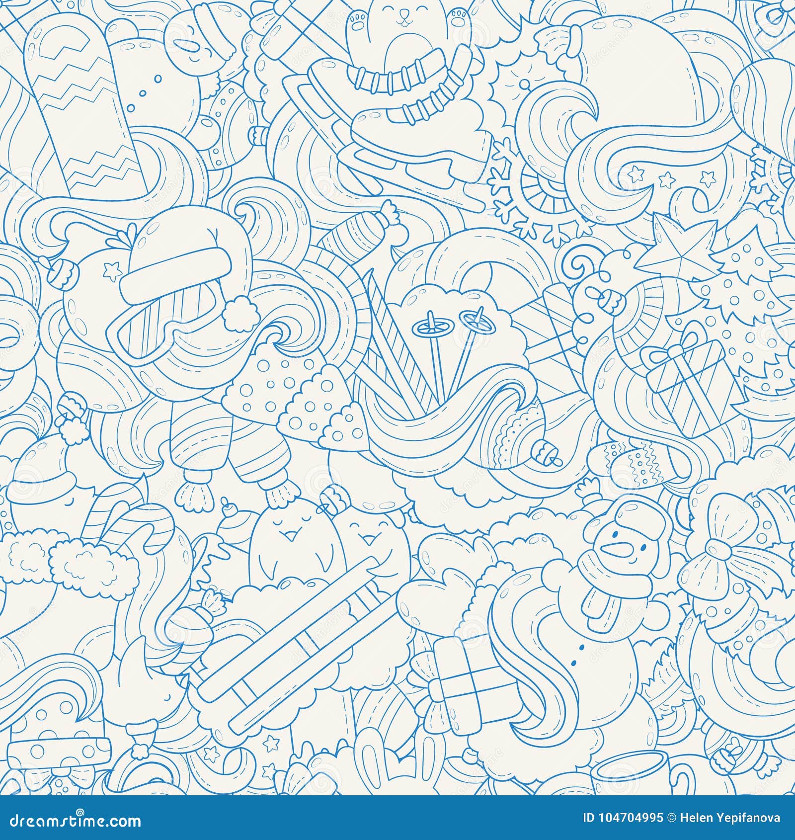 Doodle Hand Drawn Vector Illustration, Abstract Background, Texture ...