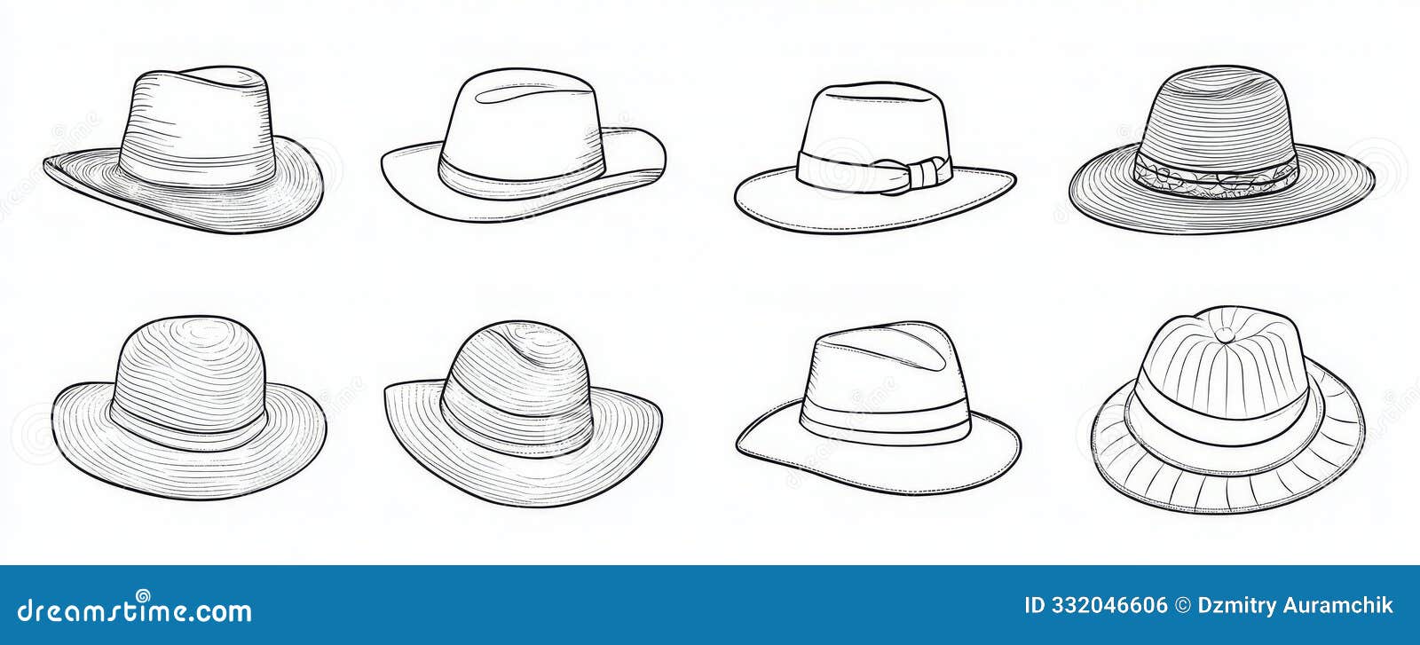 These Doodle Hats Feature Fun Linear Designs on Bonnets, Berets, and ...