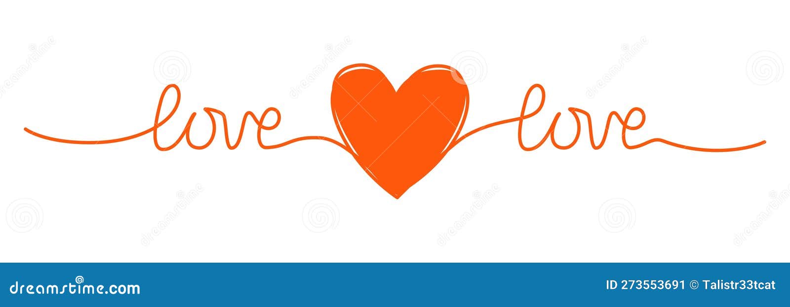 Doodle Heart and Word LOVE Hand Written Scribble Stock Vector ...