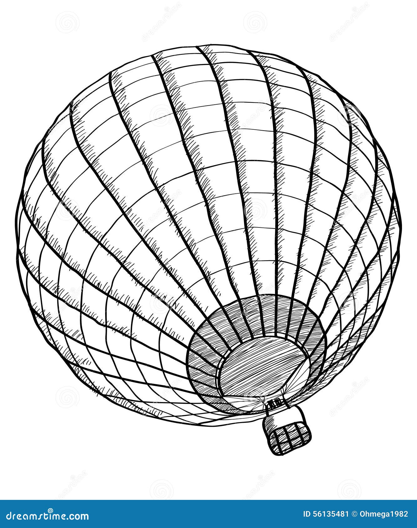 Doodle Of Hot Air Balloon Vector Sketch Up Line. | CartoonDealer.com ...