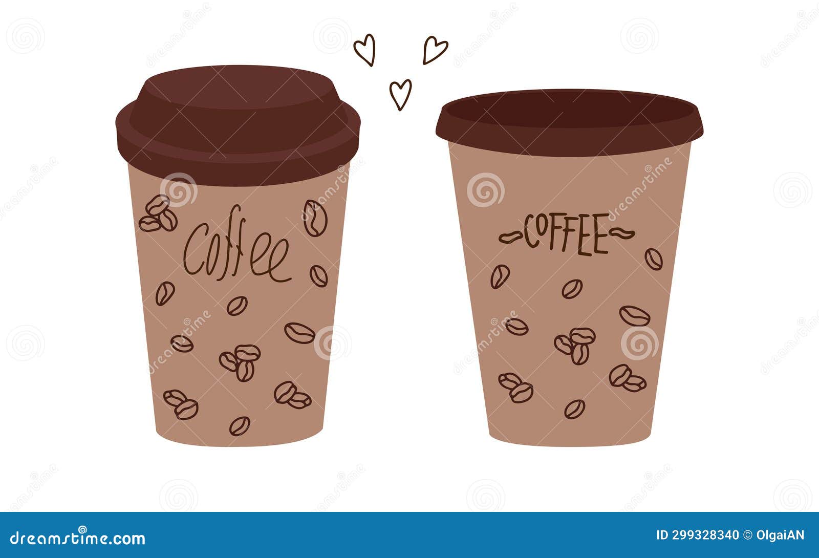 Doodle Icon Plastic Cup of Coffee To Go. Hand Drawn Reusable Plastic To ...