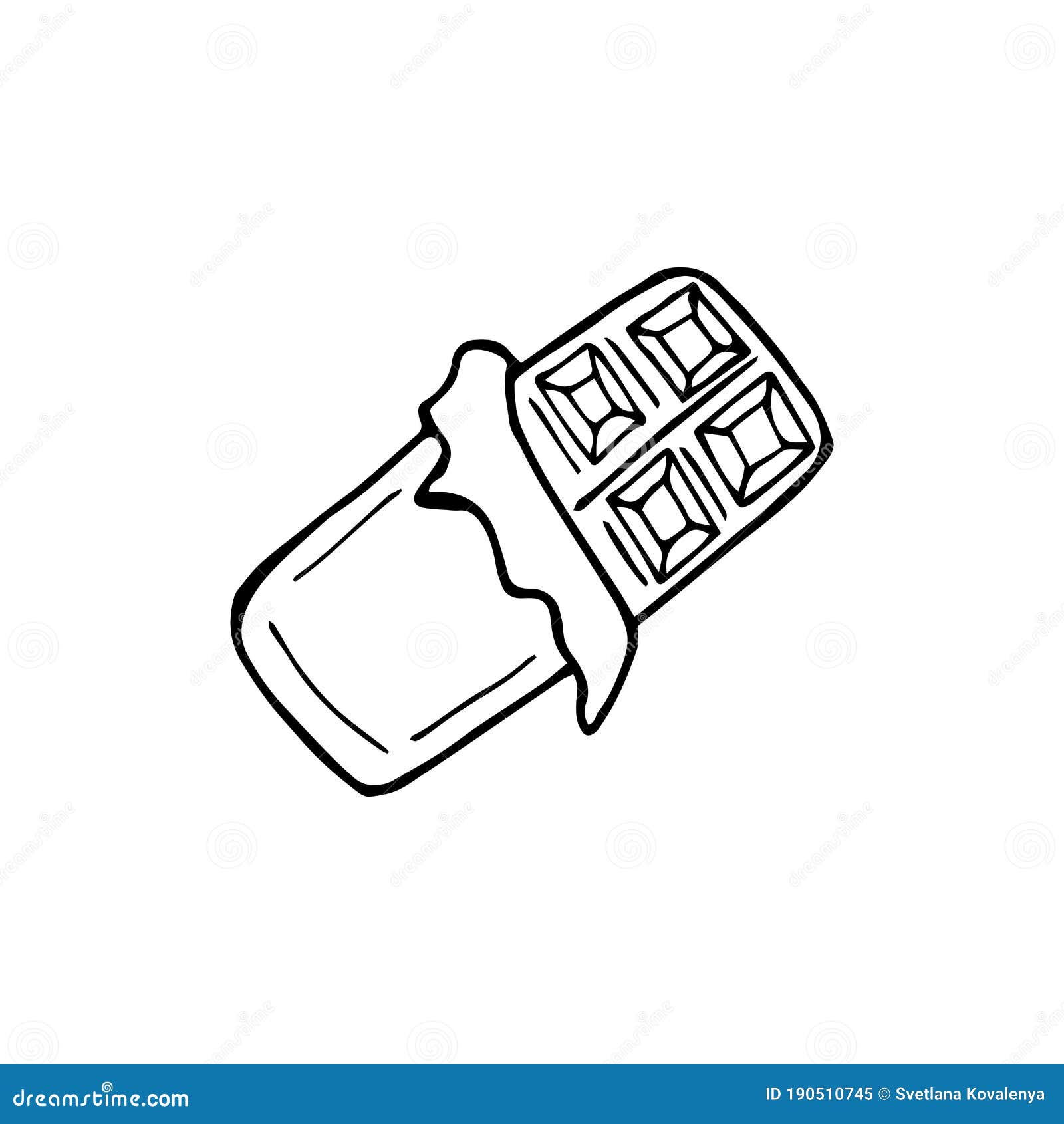 Chocolate Wrapper Design Menu Background Cartoon Vector | CartoonDealer ...