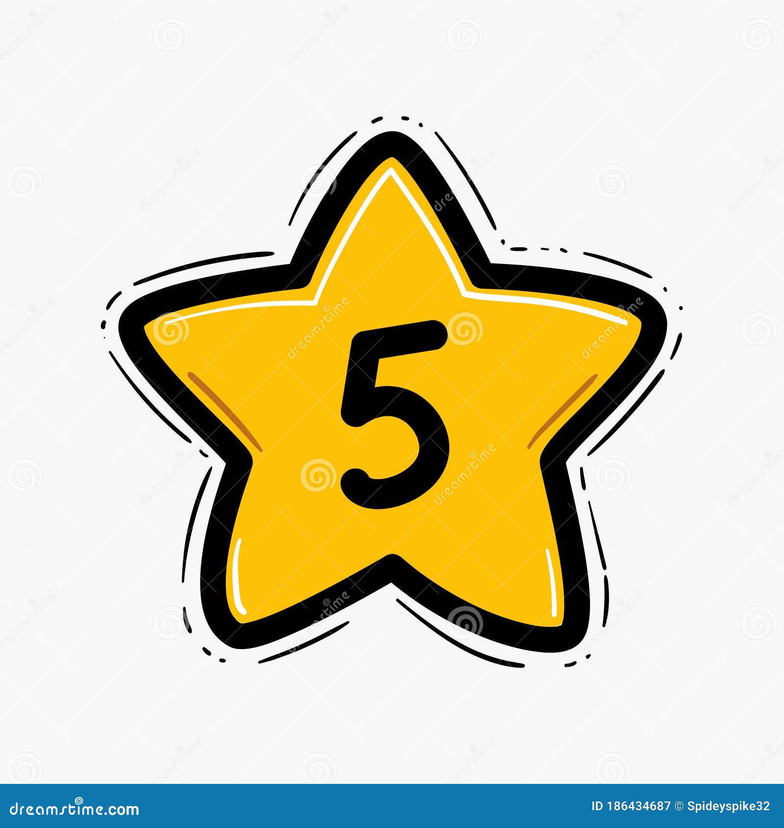 Number Inside Star Stock Illustrations – 107 Number Inside Star Stock ...