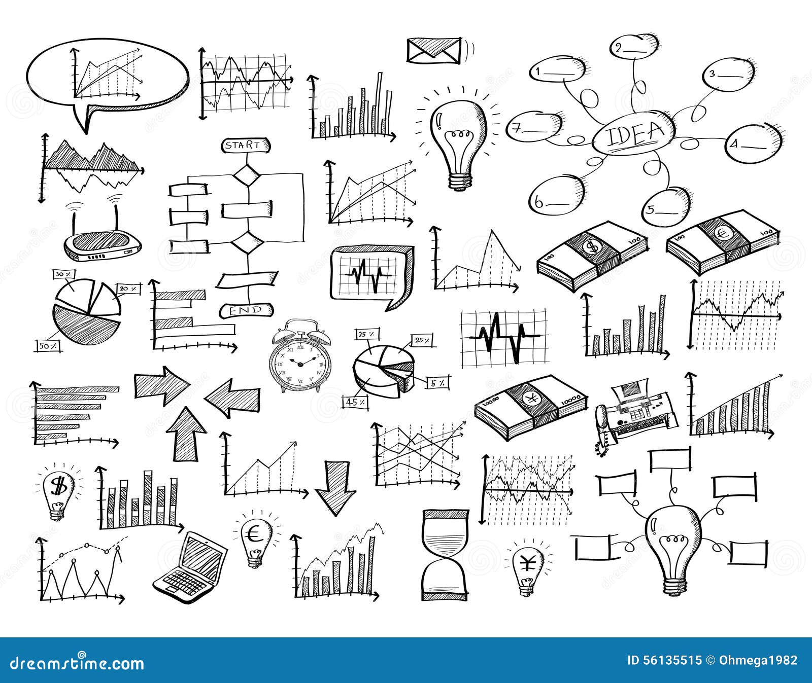 Doodle Infographic Diagram Finance Graph. Stock Vector - Illustration ... Doodle Infographic Diagram Finance Graph. Stock Vector - Illustration ...