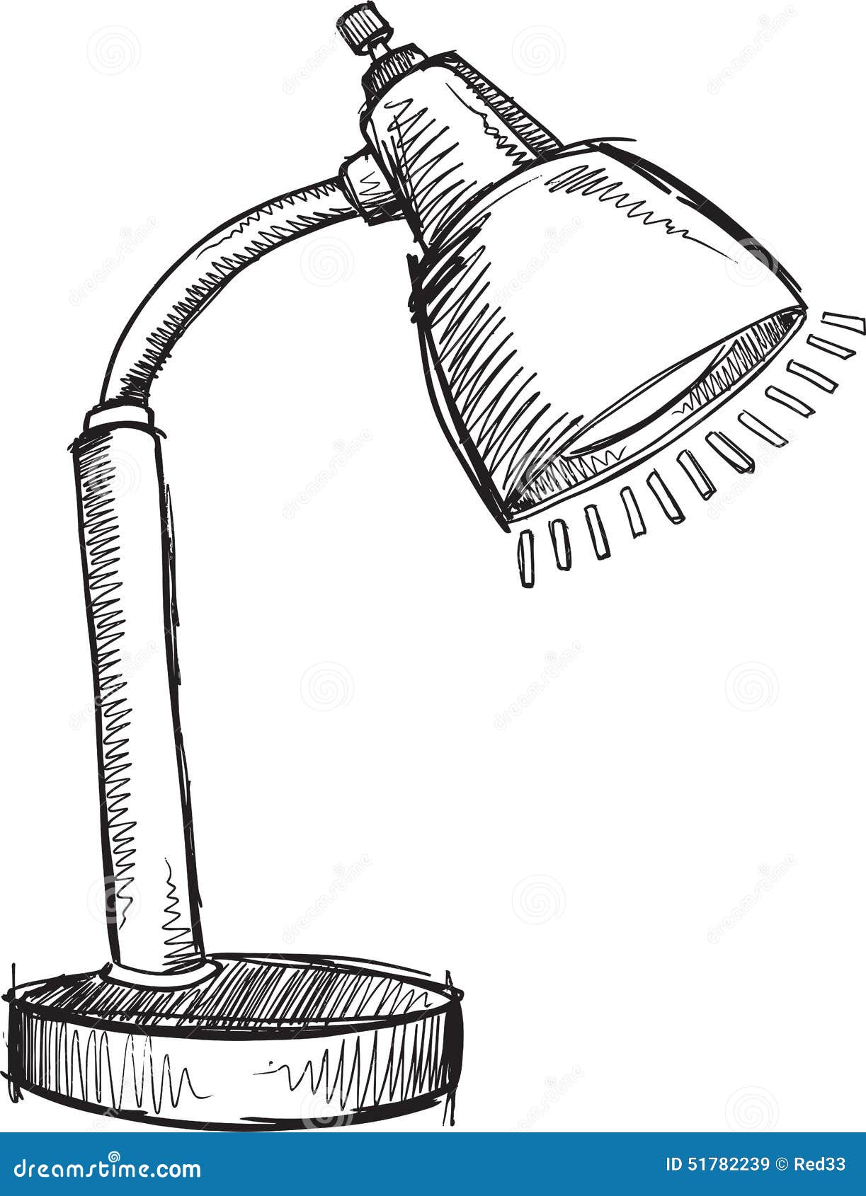 Doodle Lamp Vector Stock Illustration - Image: 51782239