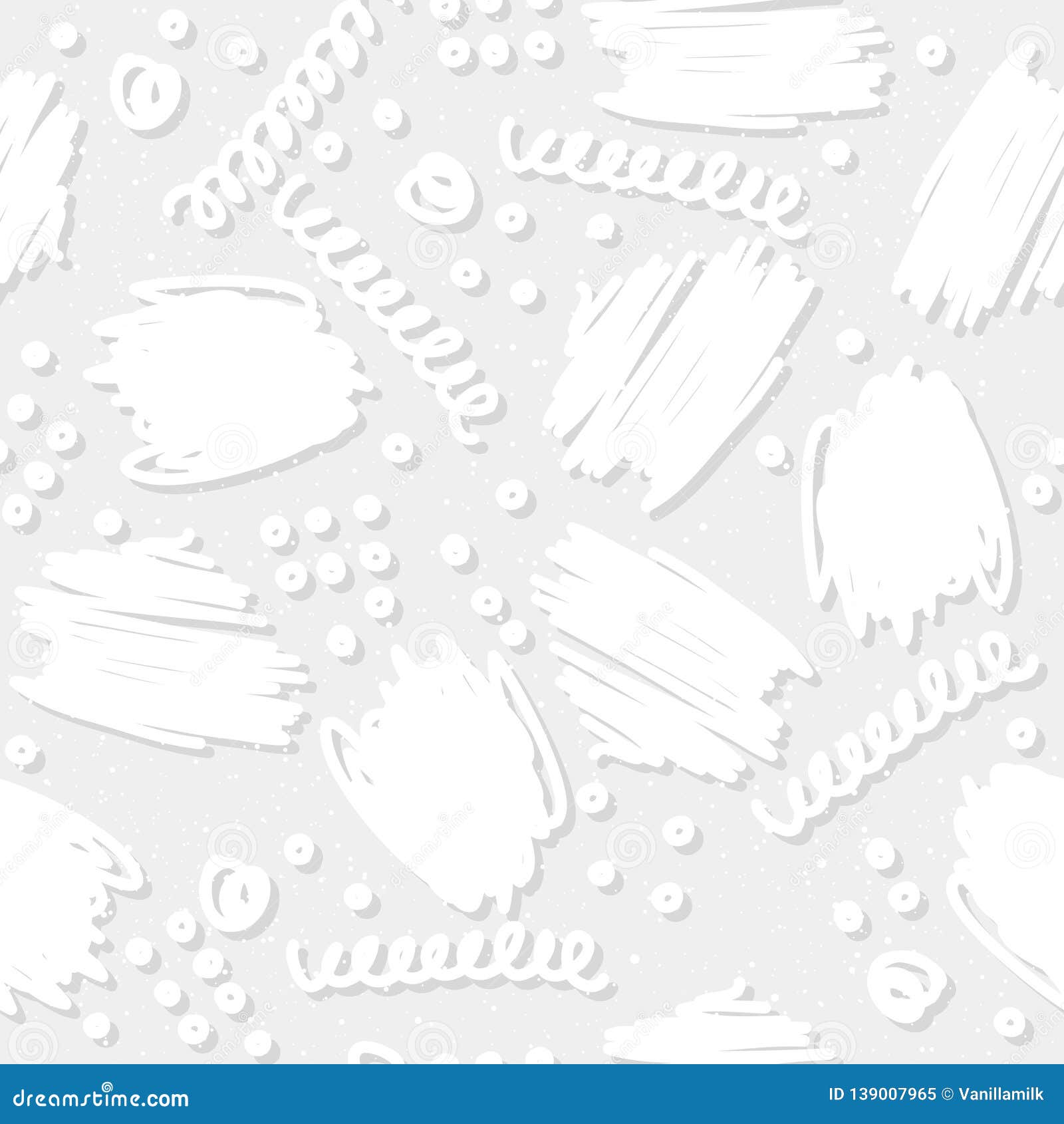 Doodle Line Seamless Pattern Background. Abstract Line Pattern for Card ...