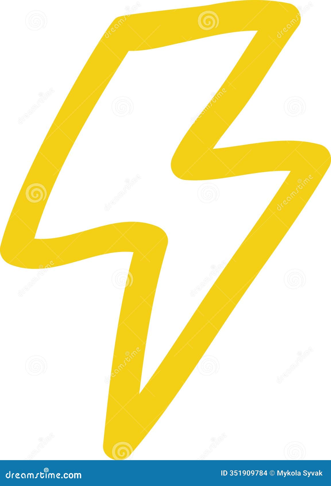 Doodle Lined Lightning stock illustration. Illustration of lightning ...