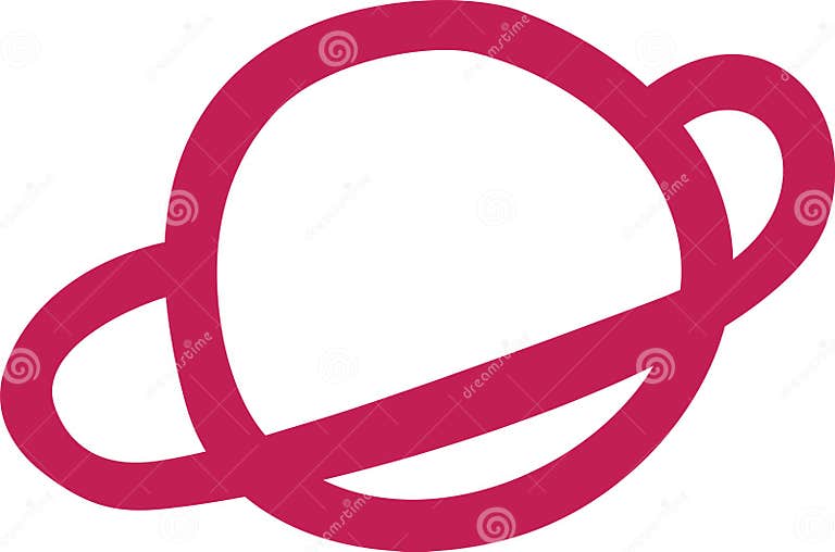 Doodle Lined Planet stock illustration. Illustration of line - 351909615