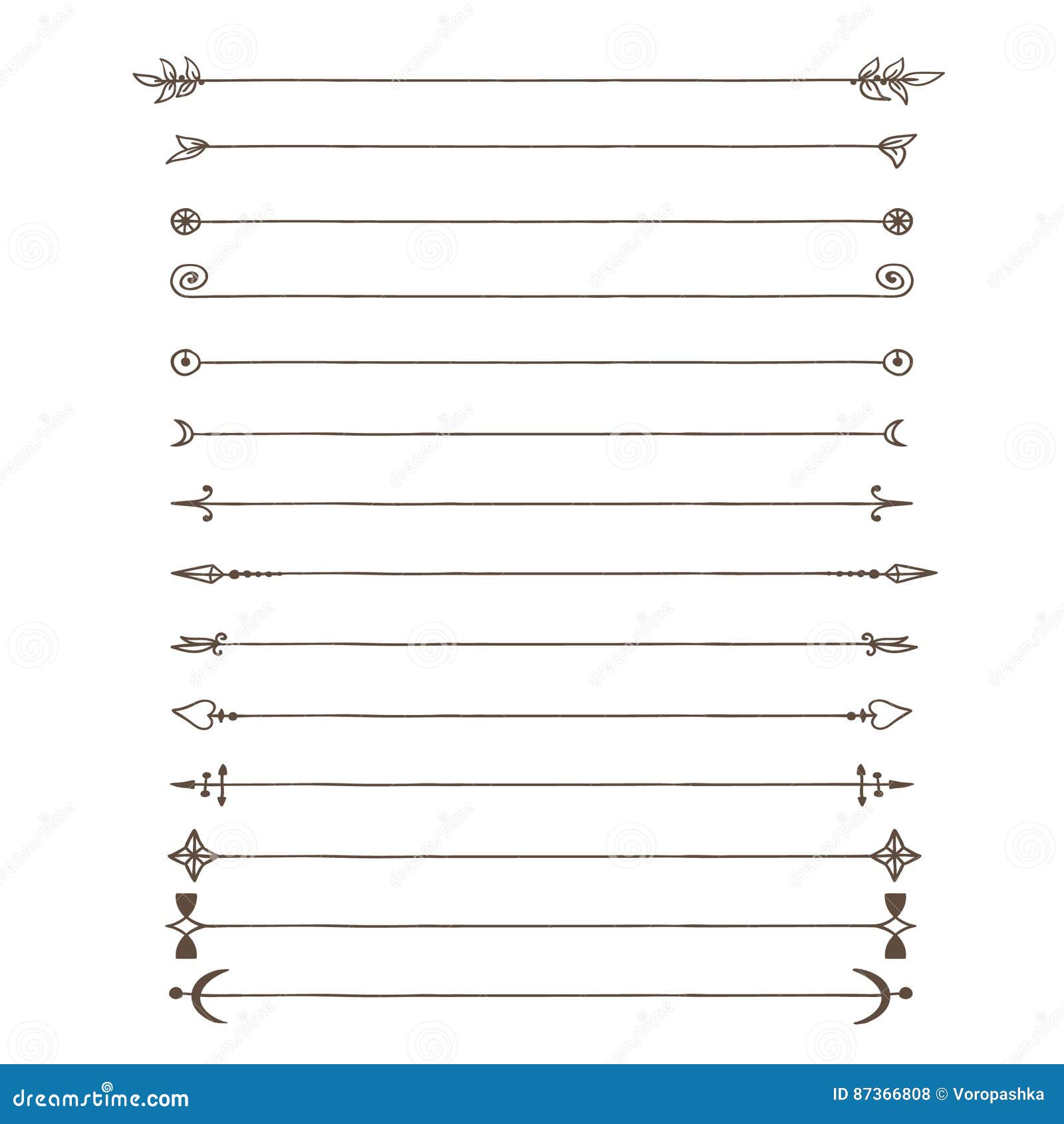 Doodle lines stock vector. Illustration of doodle, dividing - 87366808
