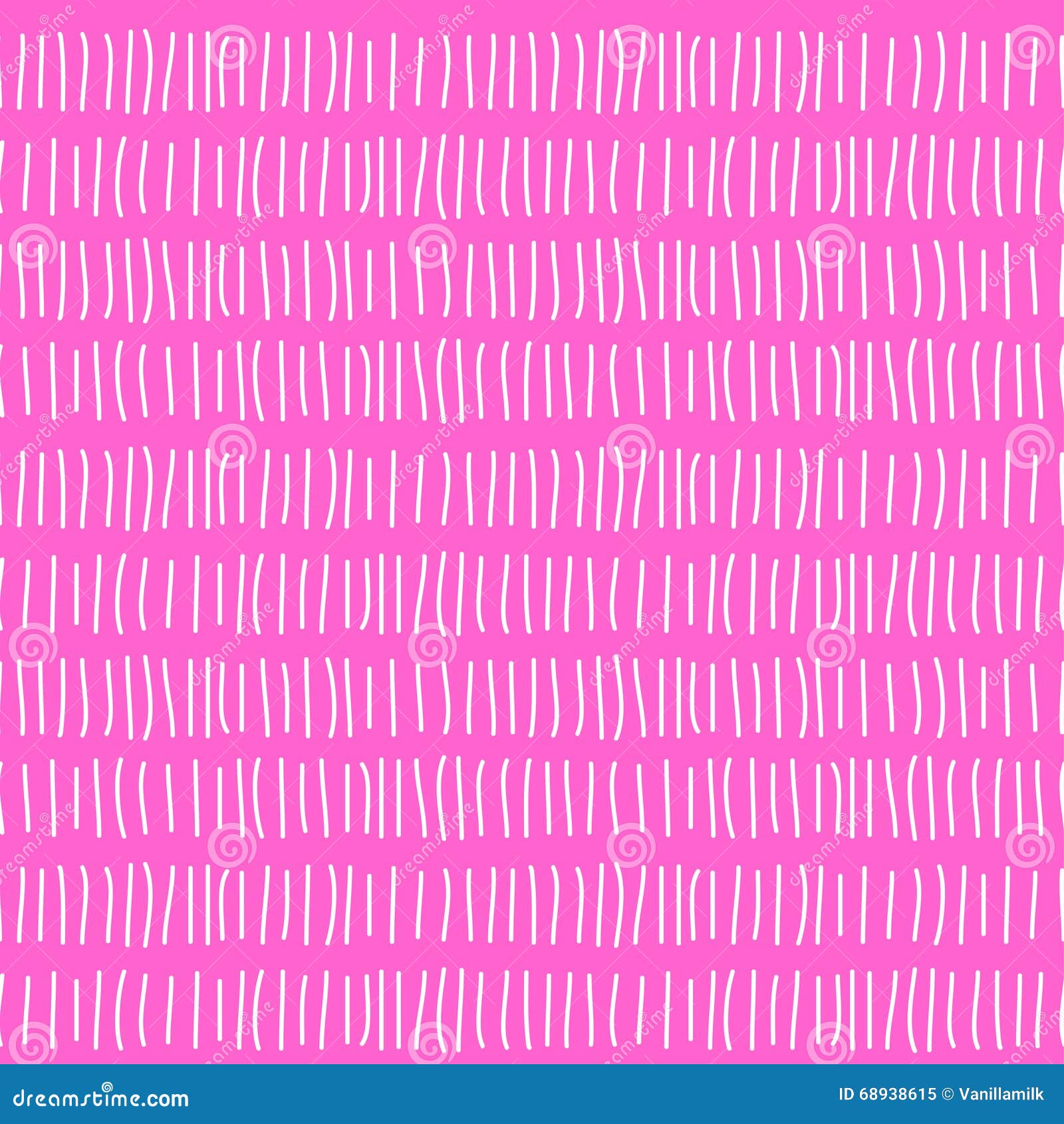 Doodle Lines Seamless Pattern Background. Hand Drawn Elements Stock ...