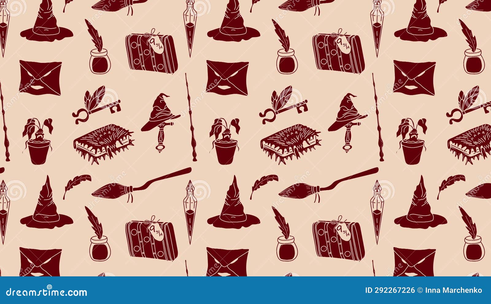 Doodle Magic Things from a Wizard School Animation Loop Background ...