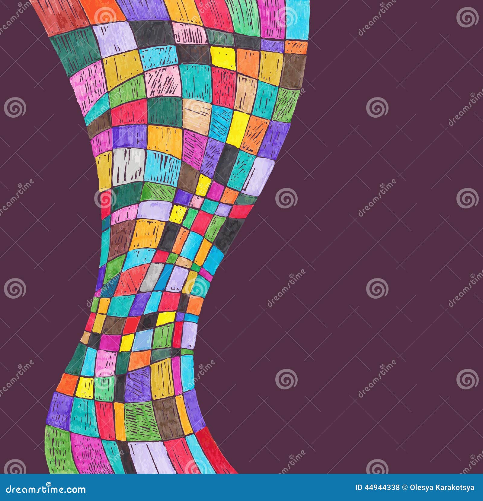 Doodle Marker Drawing Abstract Background Design Stock Vector ...