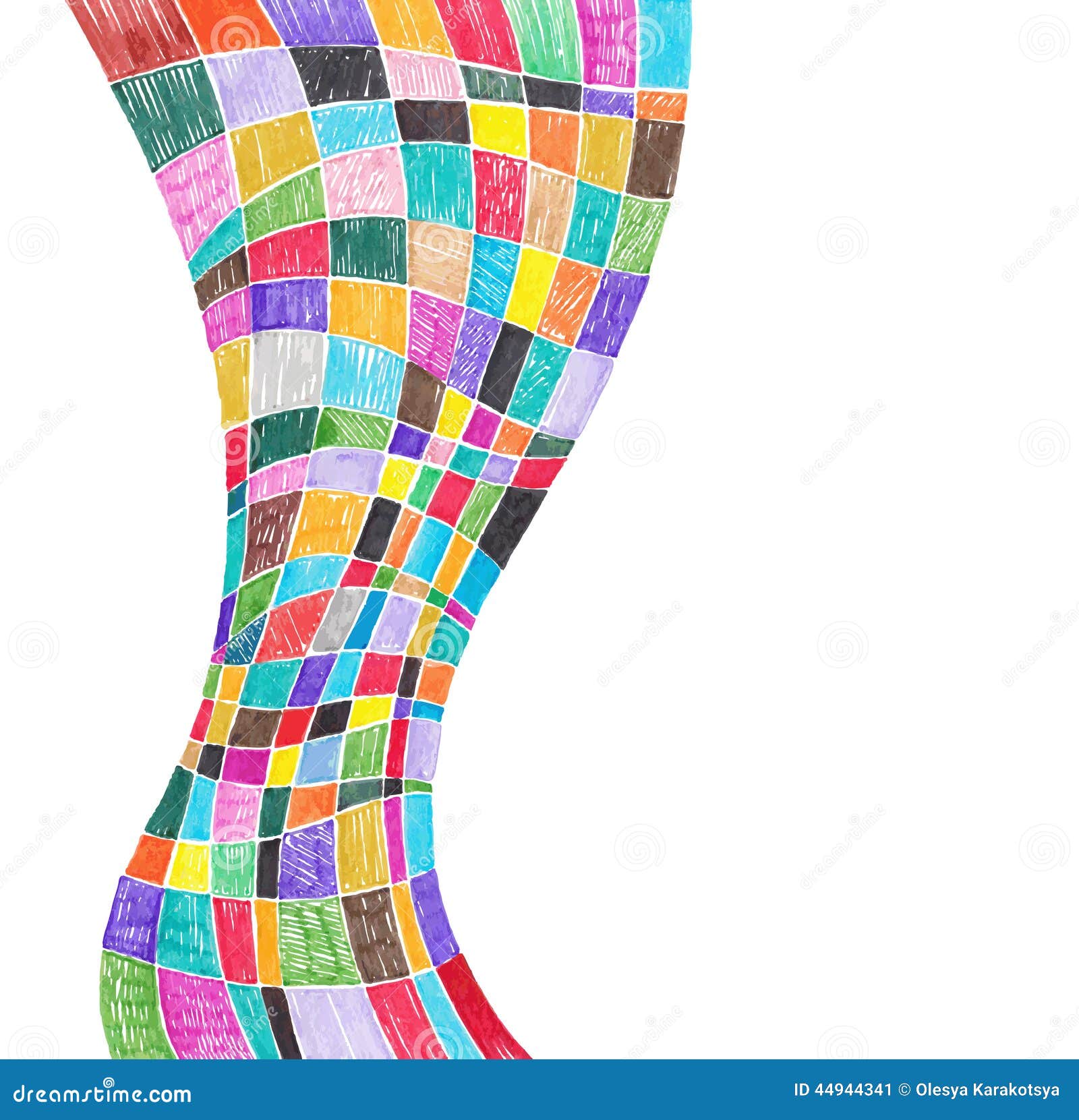 Doodle Marker Drawing Abstract Background Design Stock Vector ...