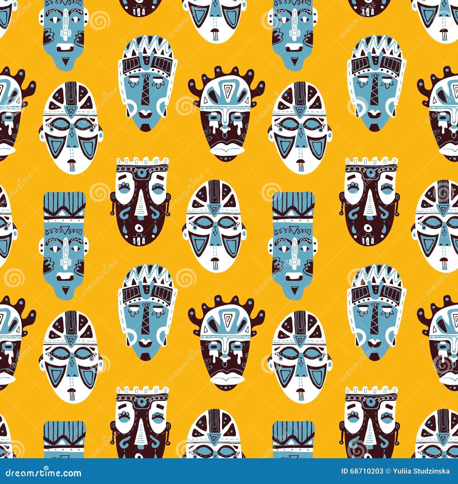 African Collection Of Seamless Patterns. Geometry, Textures And Signs ...