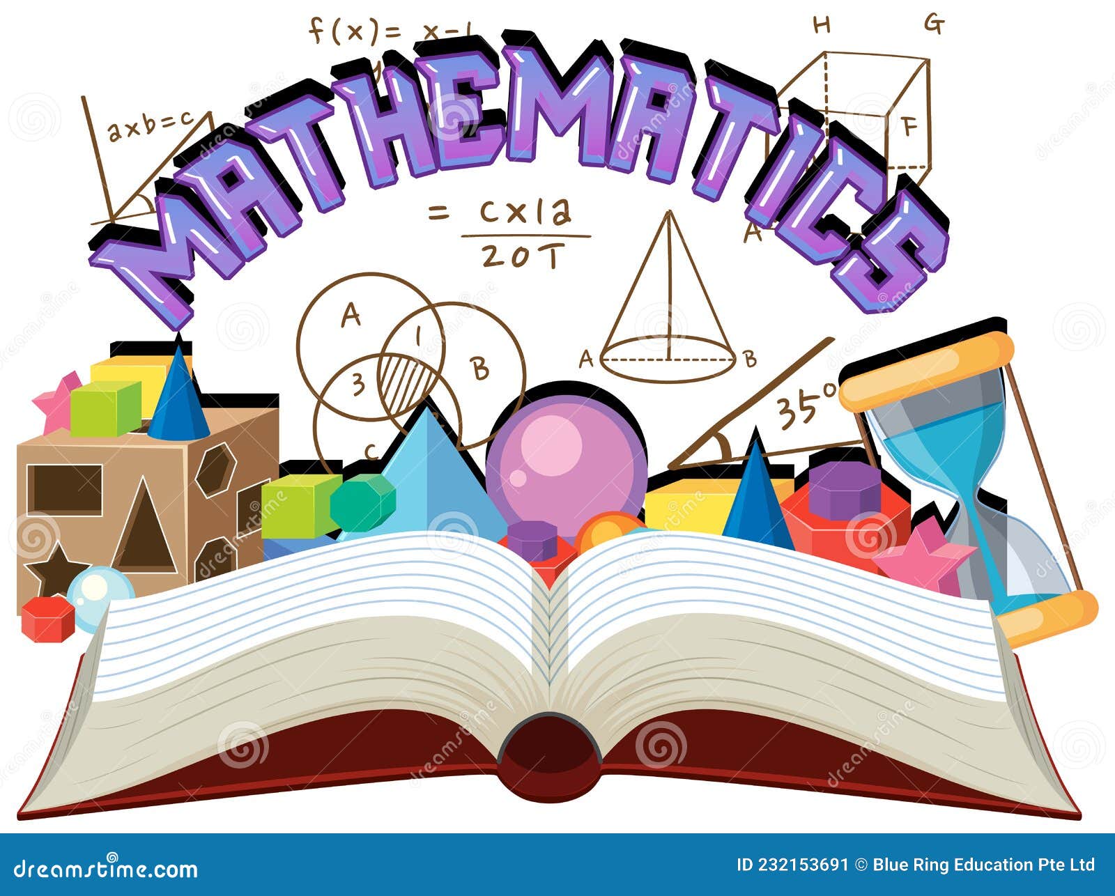 Doodle Math Formula with Mathematics Font Stock Vector - Illustration ...