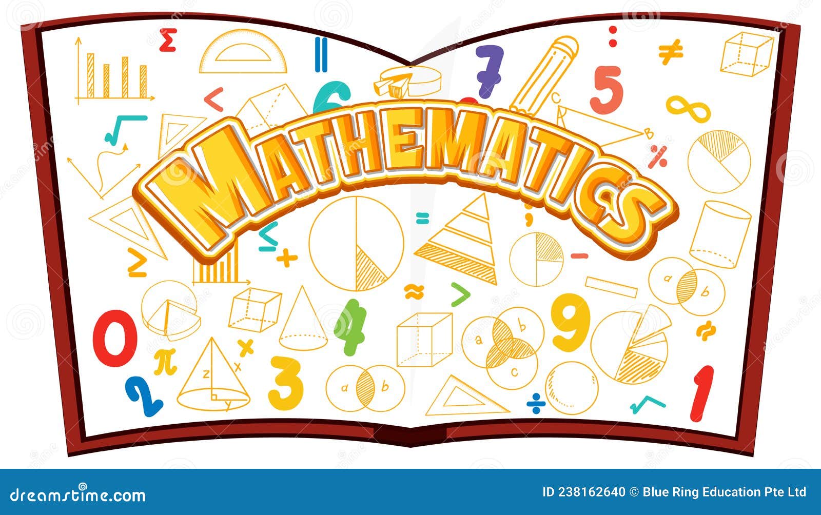 Doodle Math Formula with Mathematics Font Stock Vector - Illustration ...
