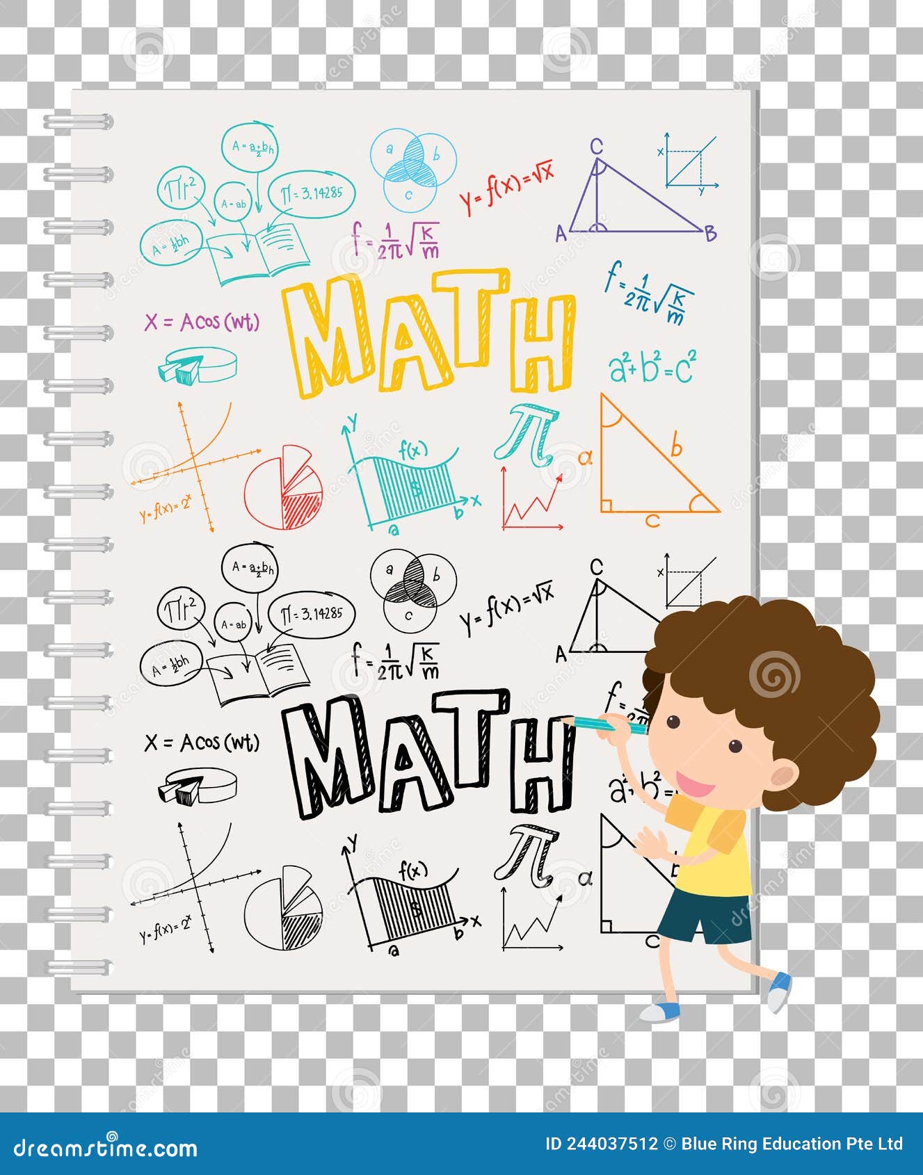 Doodle Math Formulas. Handwritten Mathematical Equations, Schemes On ... Doodle Math Formulas. Handwritten Mathematical Equations, Schemes On ...