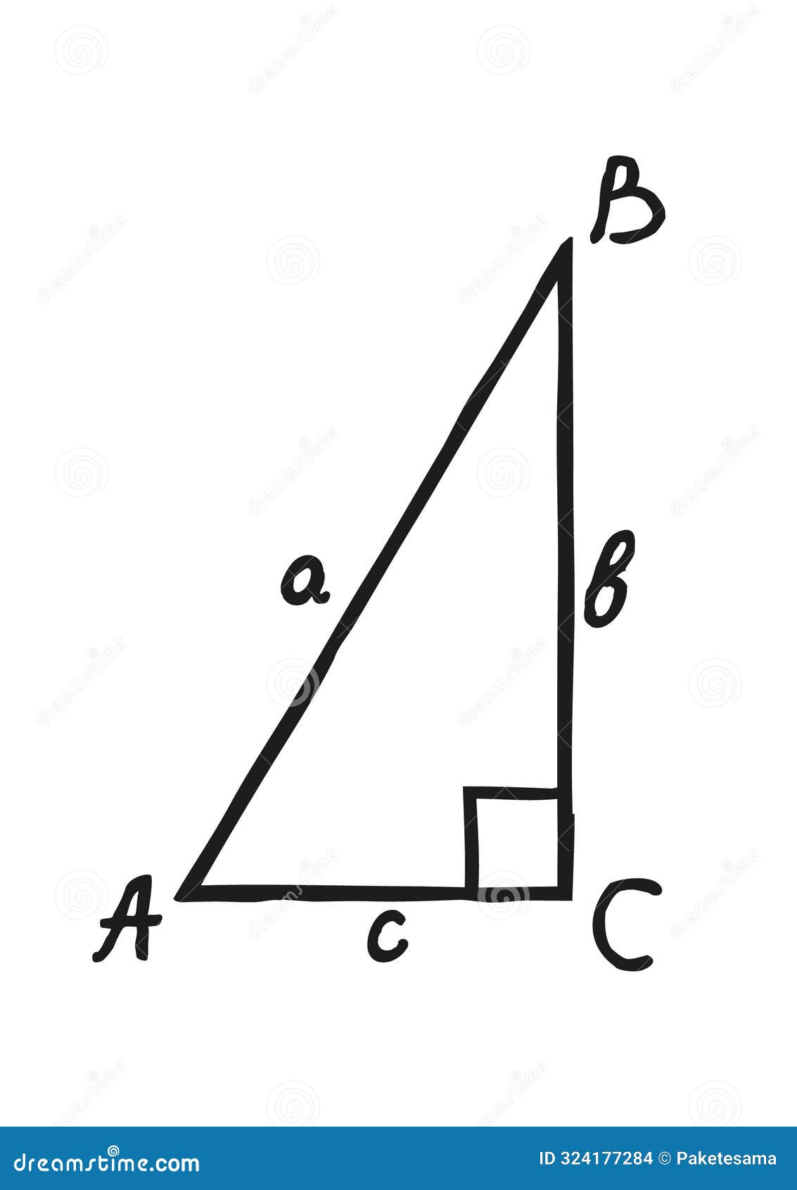 Doodle Math and Geometry Icon, Simple Style Symbol Hand Drawn with Thin ...