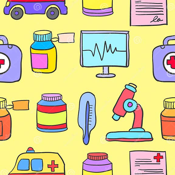 Doodle of Medical Design Style Editorial Photography - Illustration of ...