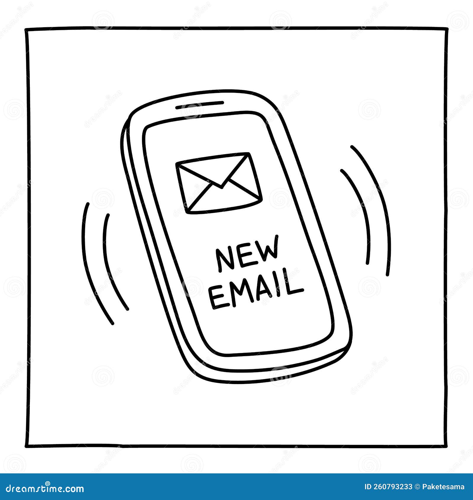 Doodle NEW MAIL Mobile Phone Icon Hand Drawn with Thin Line Stock ... Doodle NEW MAIL Mobile Phone Icon Hand Drawn with Thin Line Stock ...