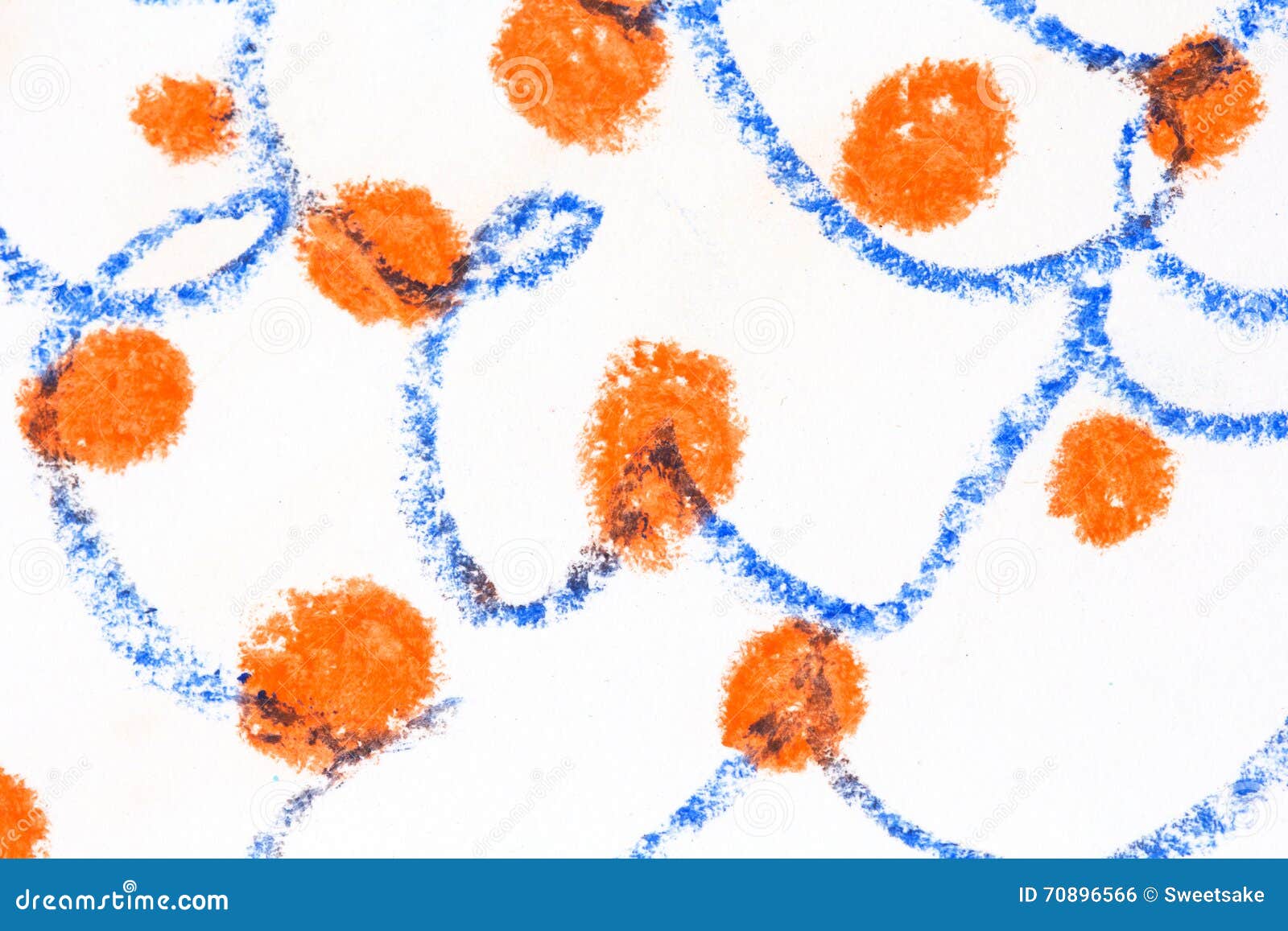 Doodle Oil Abstract Pastel Painted Stock Illustration - Illustration of ...