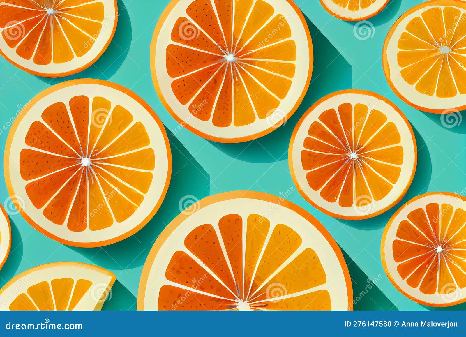 Doodle Orange Elements. Hand Drawn Pattern Illustrations Stock ...