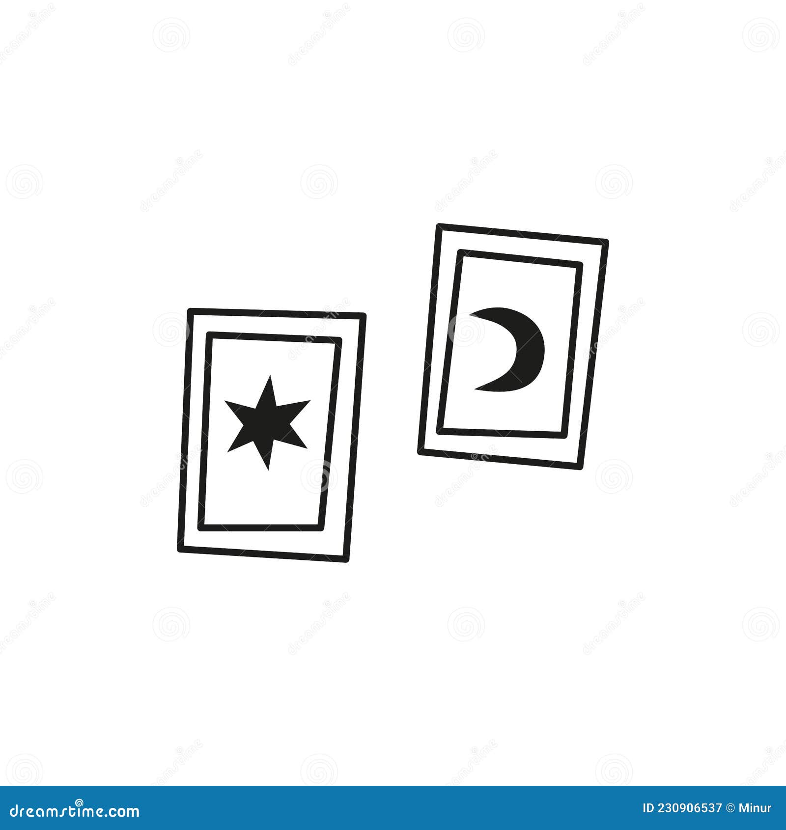 Magical Tarot Cards. The Reverse Side. Magic And Esoteric. Tarot Vector ...