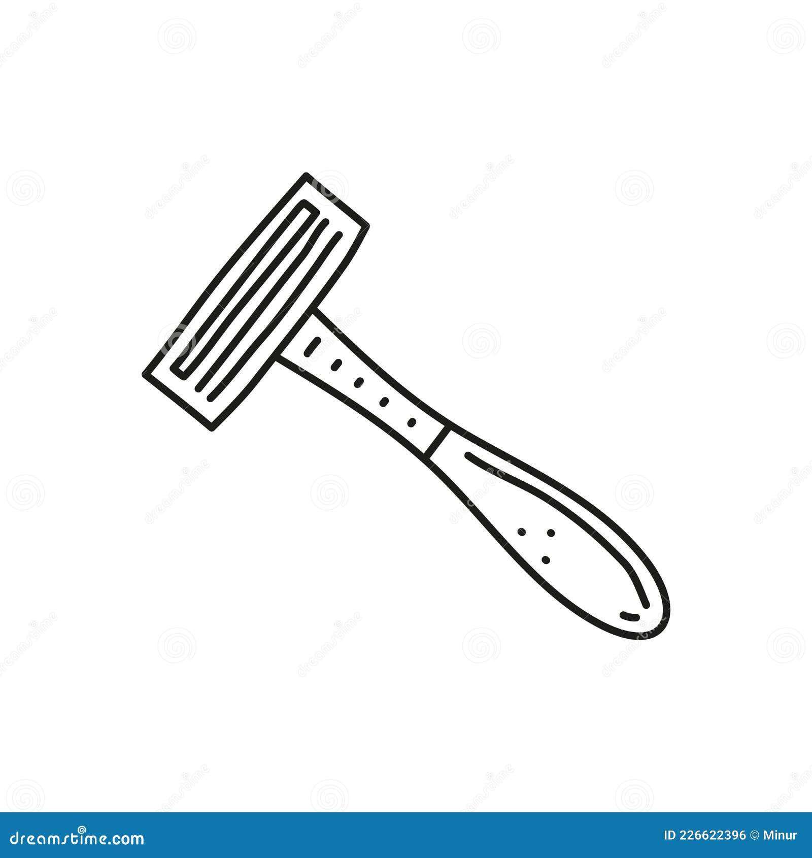 Shaving Razor Mockup Set, Vector Realistic Illustration | CartoonDealer ...