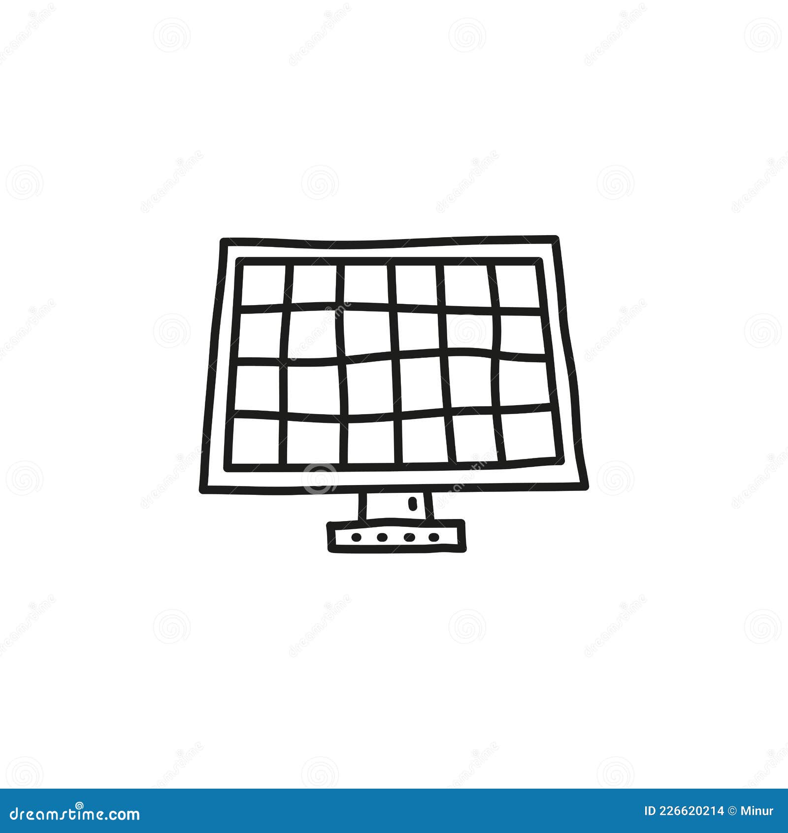 Outline Solar Plane Vector Icon. Isolated Black Simple Line Element ...