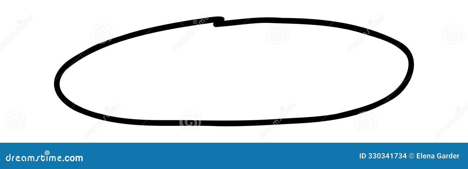 Doodle Oval Frame. Hand Drawn Circle Pencil Sketch Stock Vector ...
