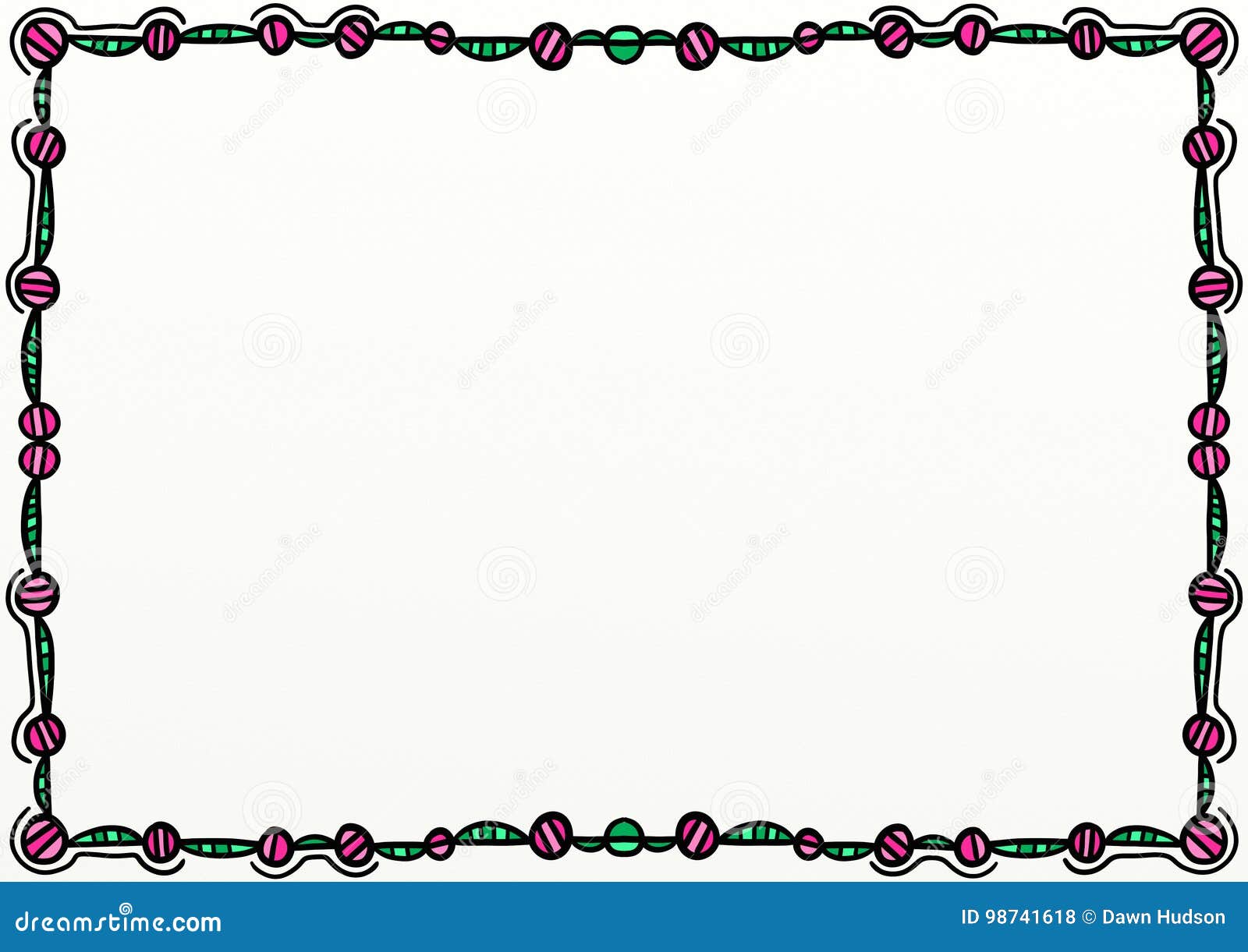 Doodle Page Border Design stock illustration. Illustration of frame ...