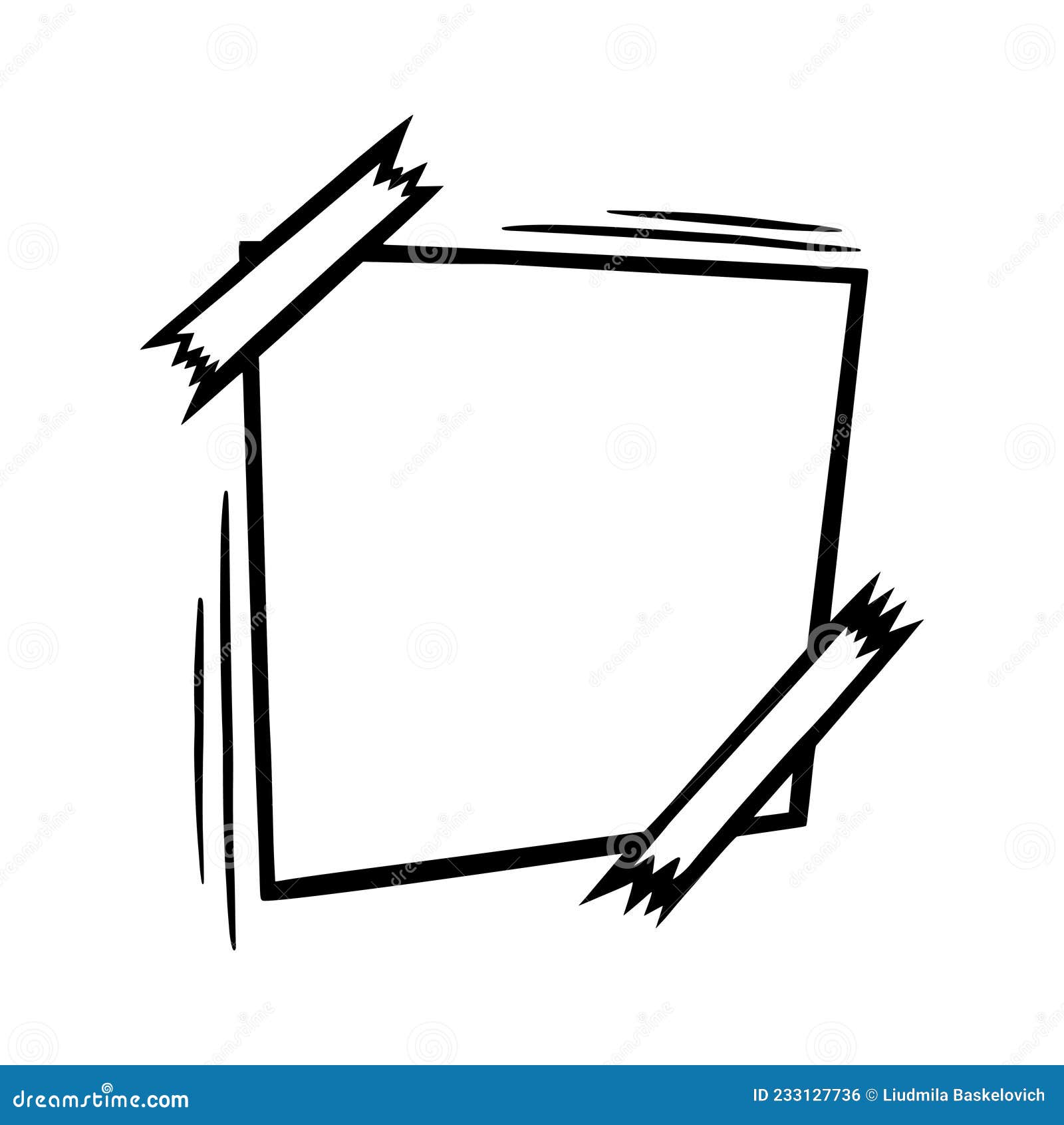Scribbles On A Sheet Of Lined Paper Vector Illustration | CartoonDealer ...