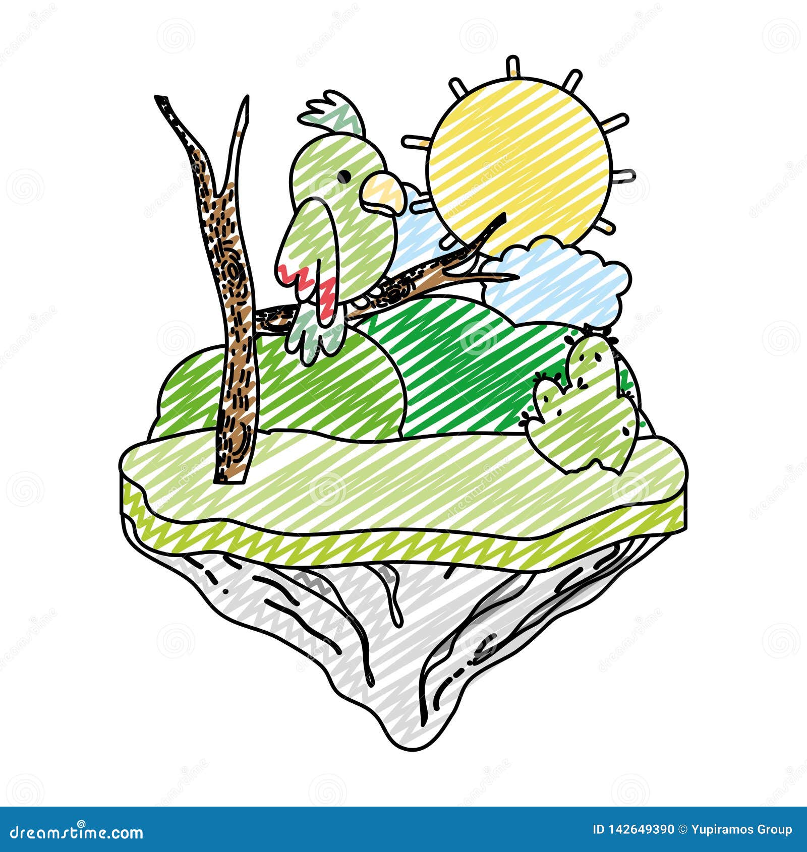 Parrot Animal Portrait Dressed As A Warrior Fighter Or Combatant ...