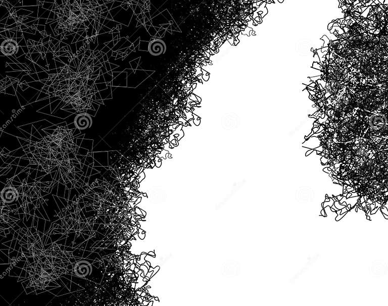 Doodle Pathway Border stock illustration. Illustration of curly - 15830928