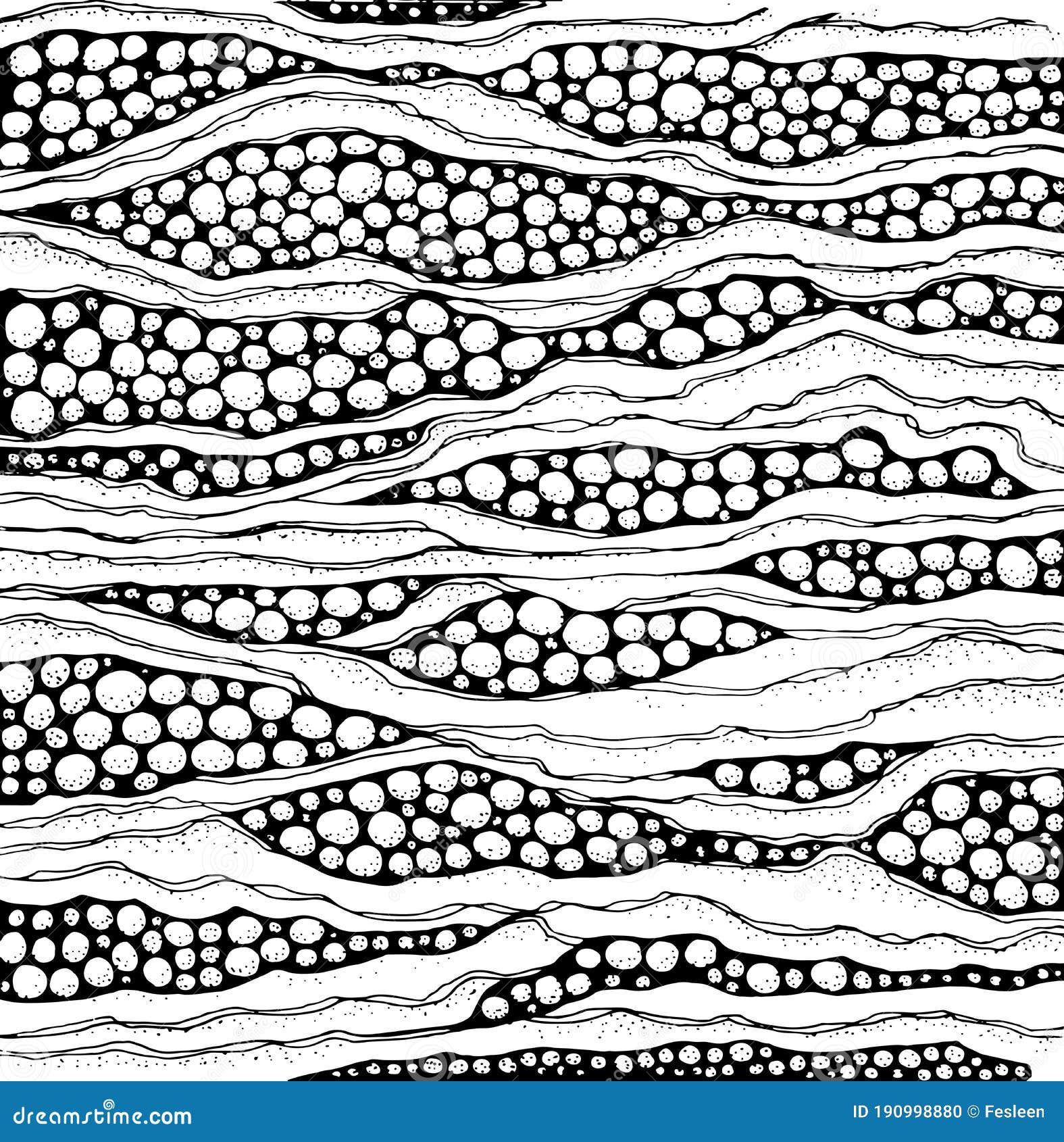 Doodle Pattern For Coloring Book For Adults. Coloring Page With Circles ...