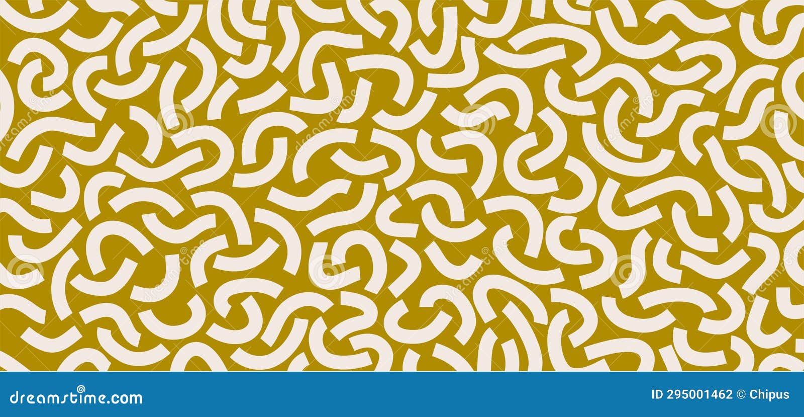 Curved Lines Isolated on Yellow Background. Abstract Background Stock ...