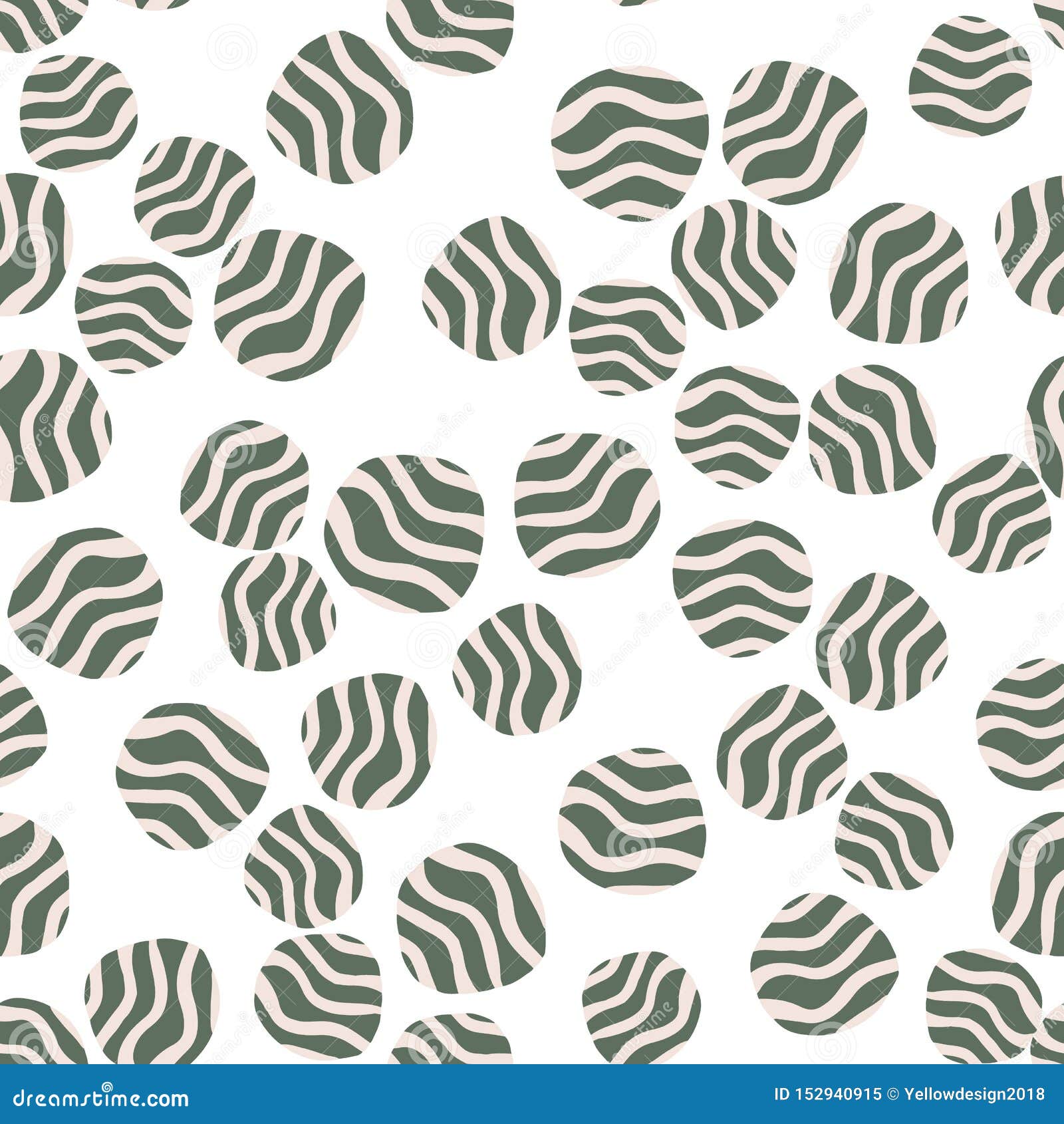 Doodle Pebble Seamless Pattern. Hand Drawn Stones Wallpaper Stock ...