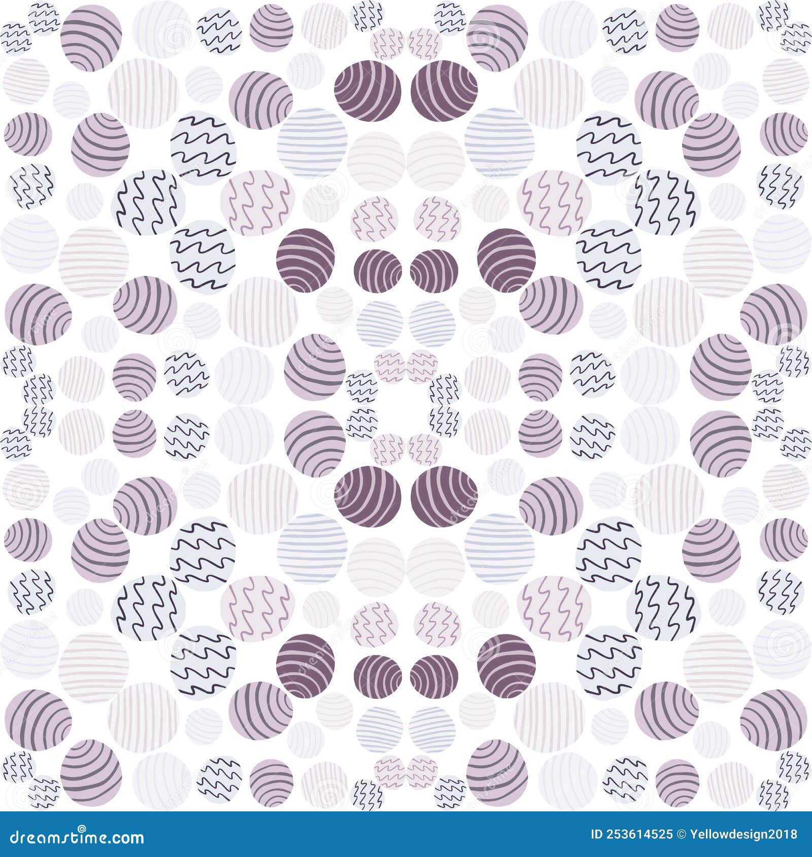 Doodle Pebbles Seamless Pattern. Cute Brick Wall Background Stock ...