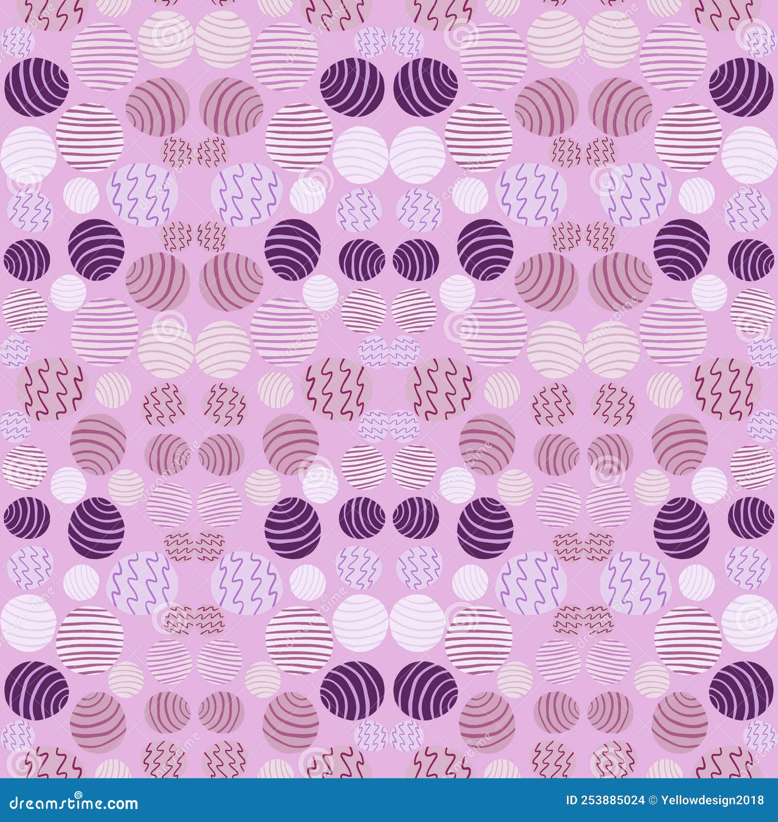 Doodle Pebbles Seamless Pattern. Cute Brick Wall Background Stock ...