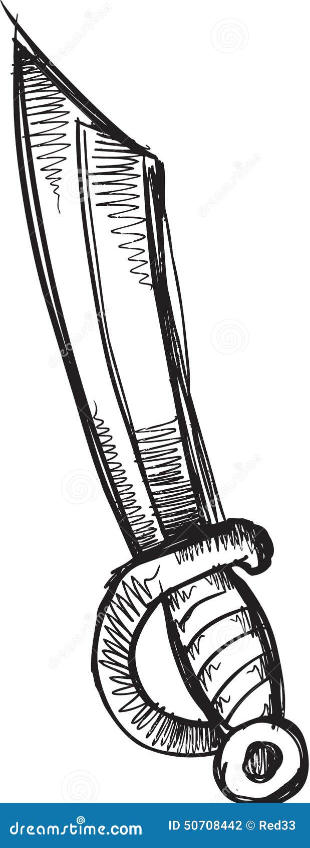 Pirate Cutlass Drawing