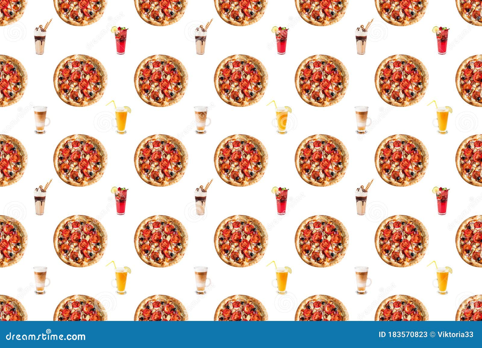 Doodle Pizza Seamless Pattern Background. Fast Food Seamless Pattern ... Doodle Pizza Seamless Pattern Background. Fast Food Seamless Pattern ...