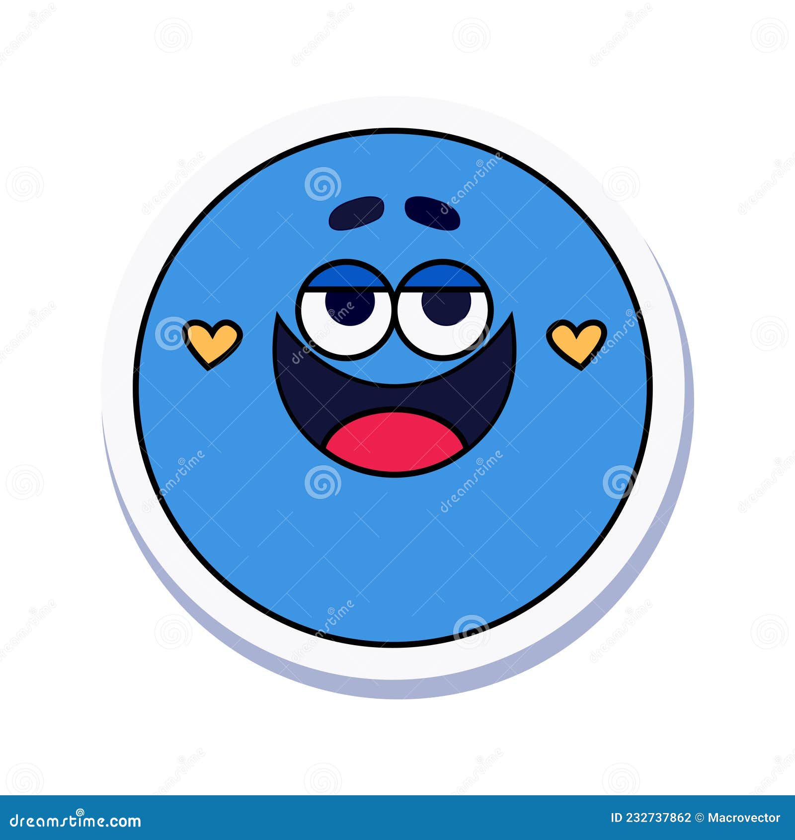 Doodle Planet Sticker stock vector. Illustration of sticker - 232737862