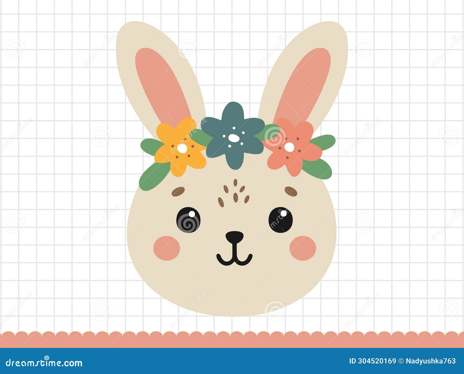 Doodle Rabbit, Coloring Page Antistress Vector Illustration ...