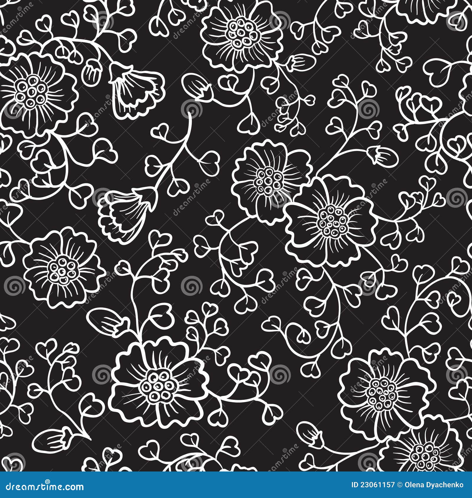 Doodle seamless stock vector. Illustration of abstract - 23061157