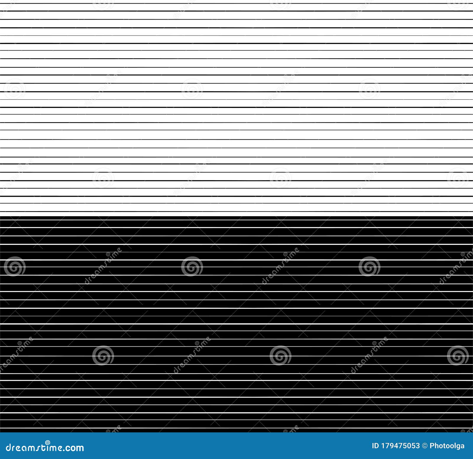 Doodle Seamless Horizontal Lines Pattern. Black White Simple Texture ...