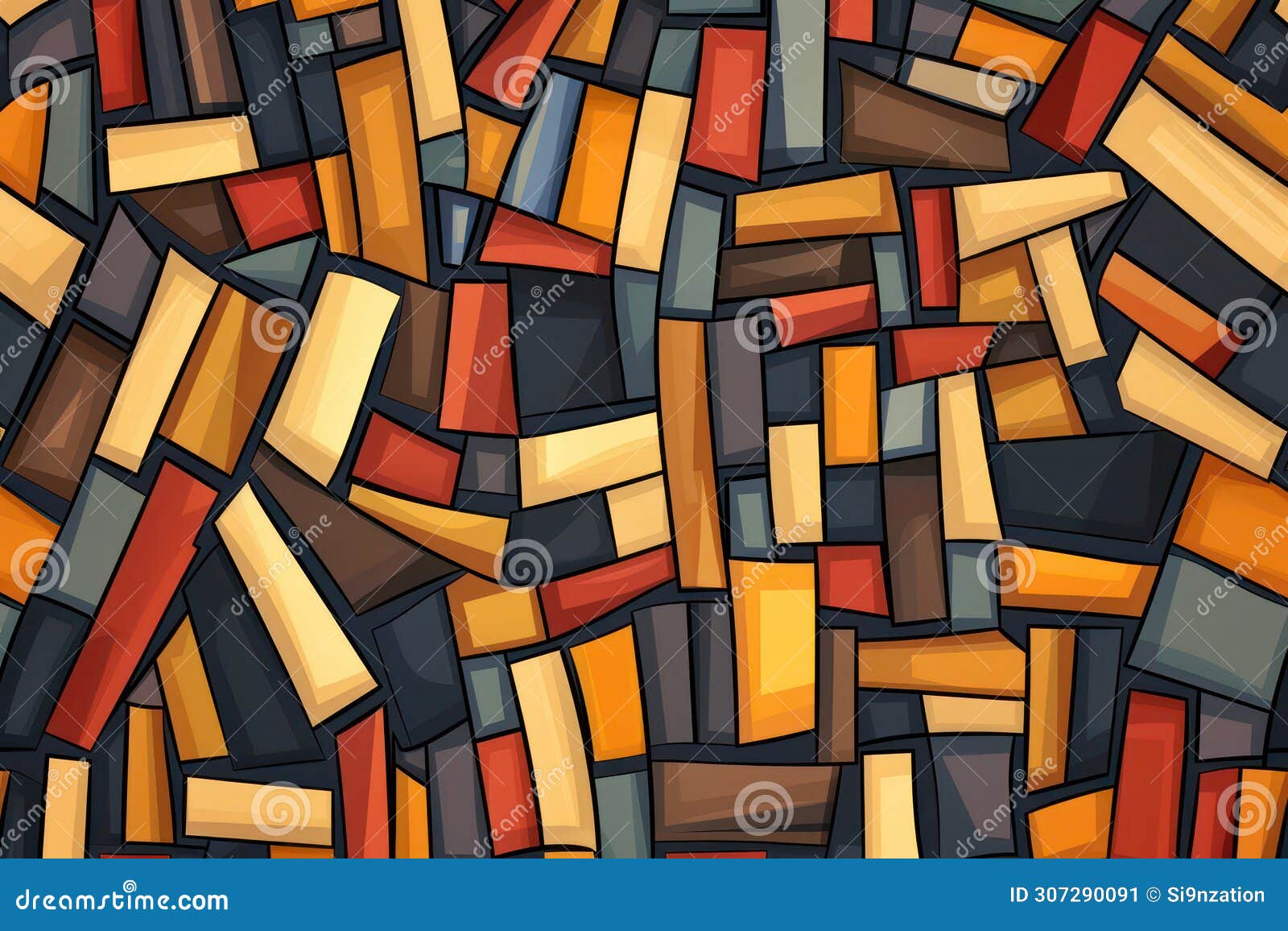 Doodle Seamless Pattern. Crazy Color Palette Stock Illustration ...