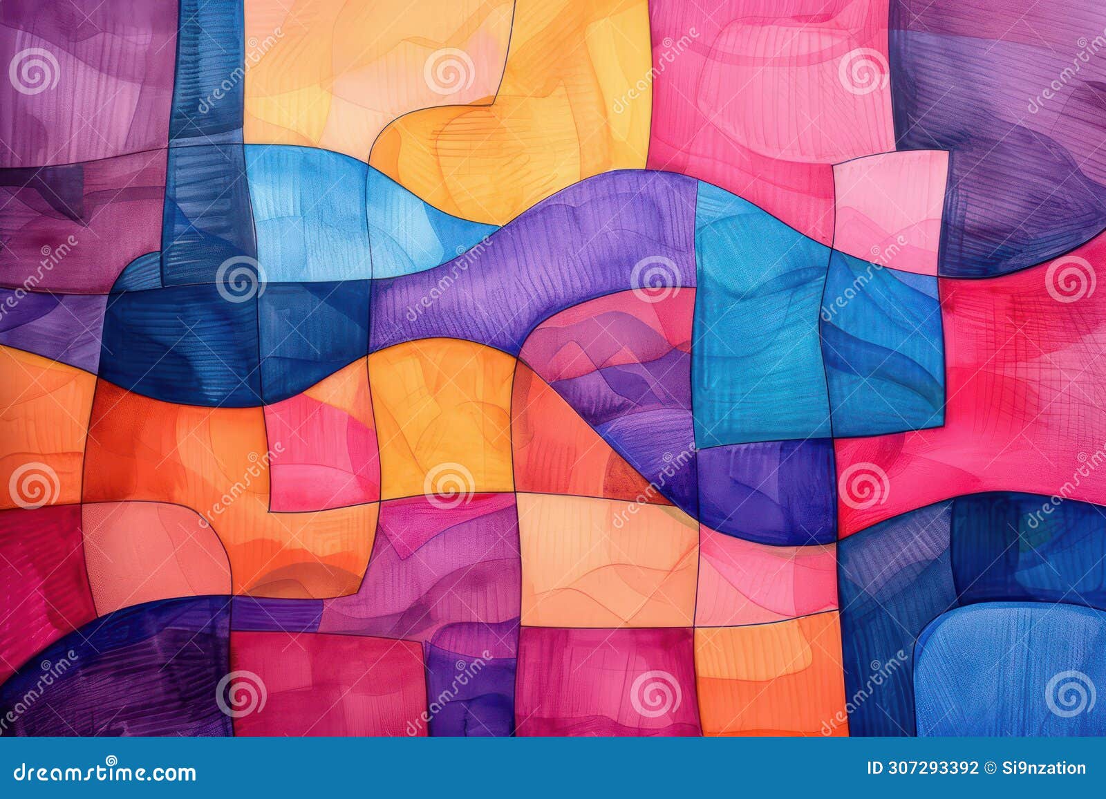 Doodle Seamless Pattern. Crazy Color Palette Stock Illustration ...