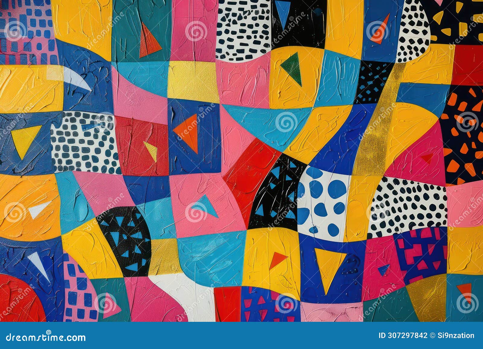 Doodle Seamless Pattern. Crazy Color Palette Stock Illustration ...